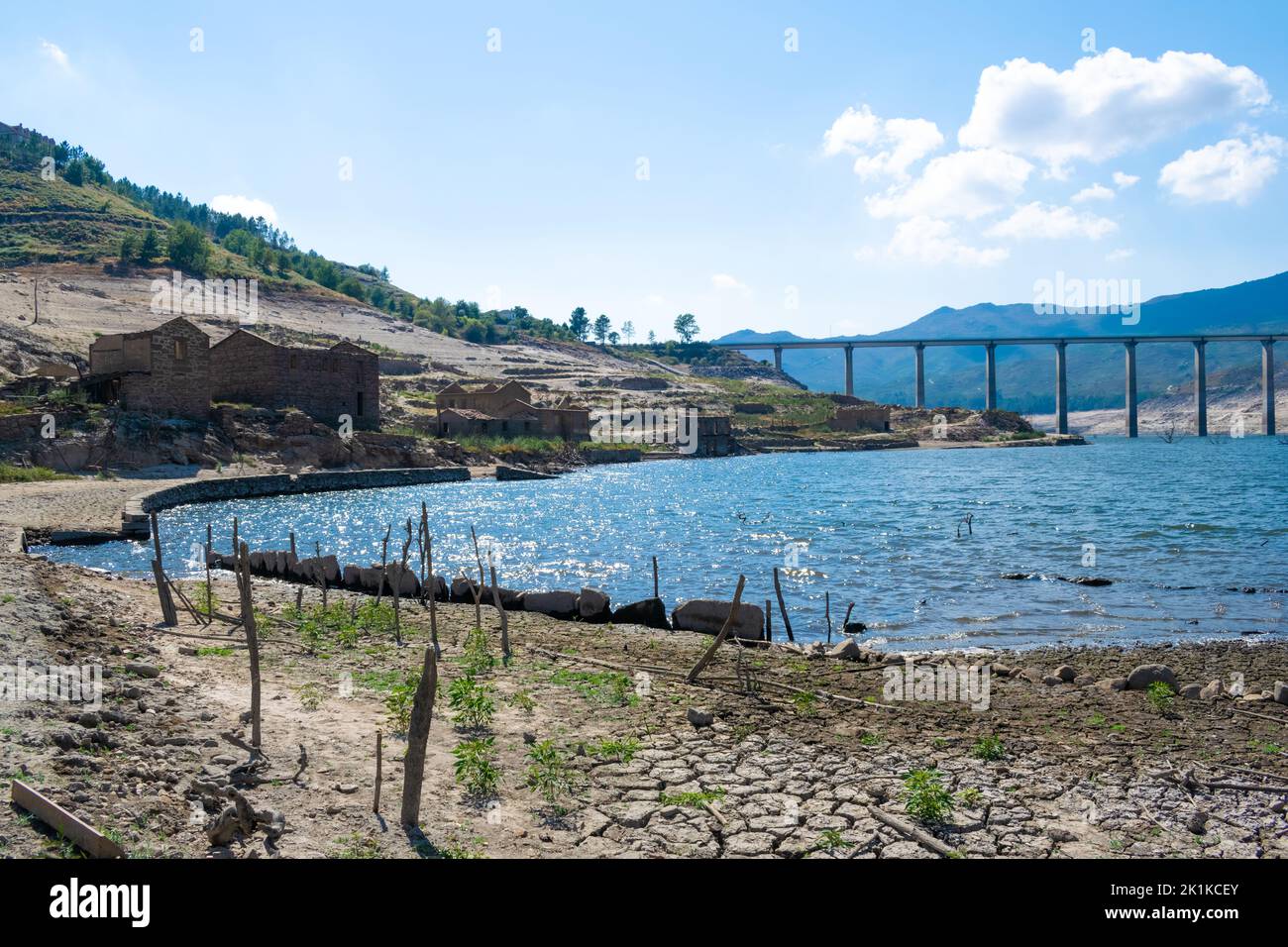 Ghost town of Aceredo revealed during drought at Alto Lindoso reservoir ...