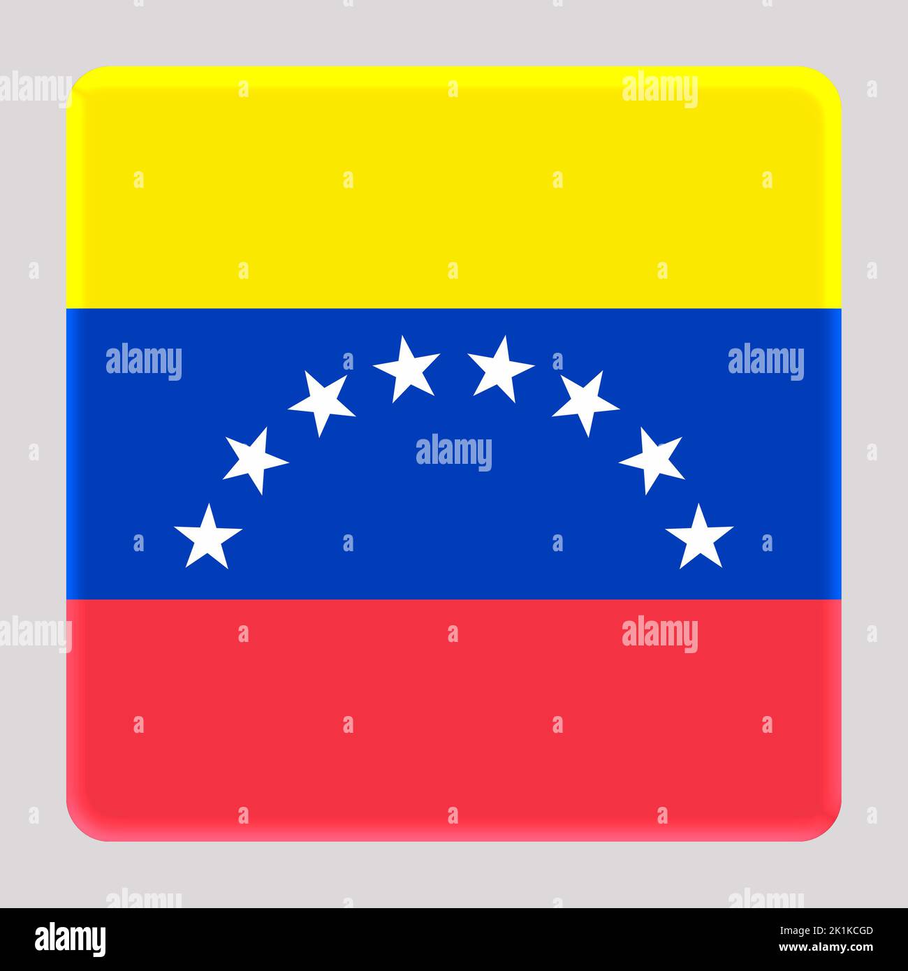 3D Flag of Venezuela on a avatar square background Stock Photo - Alamy