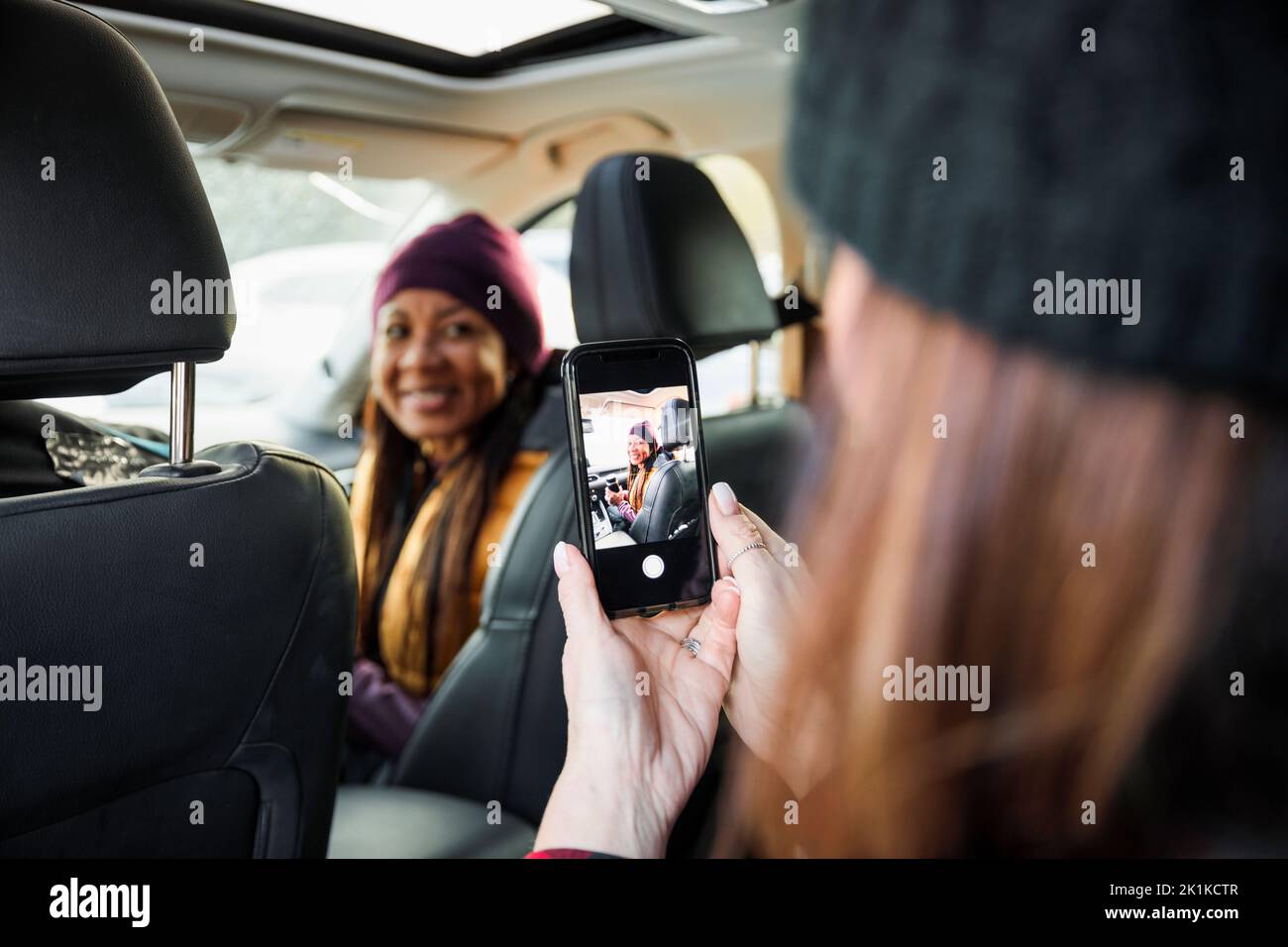 Woman car camera view hi-res stock photography and images - Alamy
