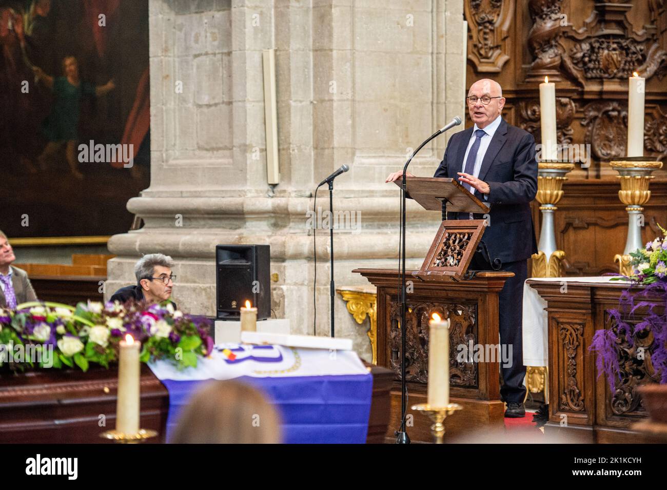 Grimbergen, Belgium. 19th Sep, 2022. Former Ajax president Michel Van ...