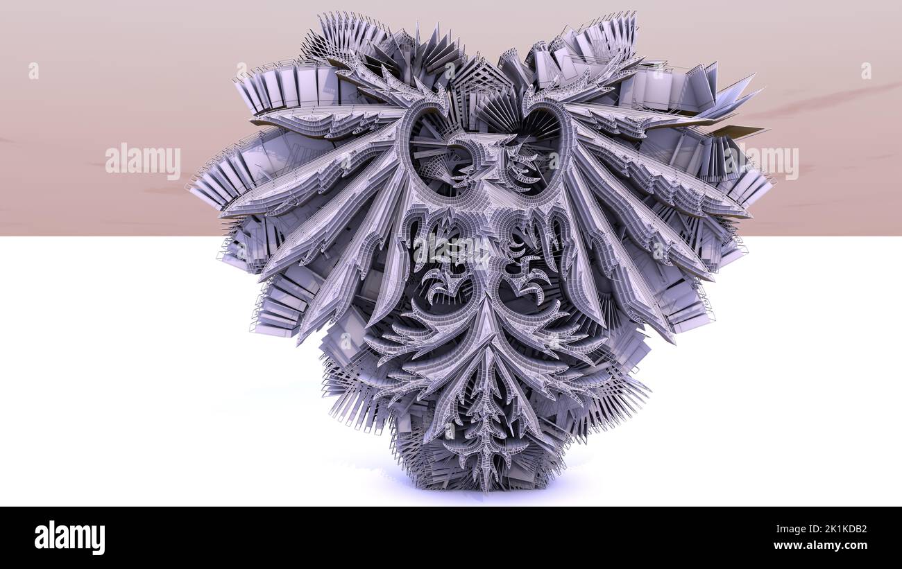 A 3D Illustration of an eagle architectural structure Stock Photo - Alamy