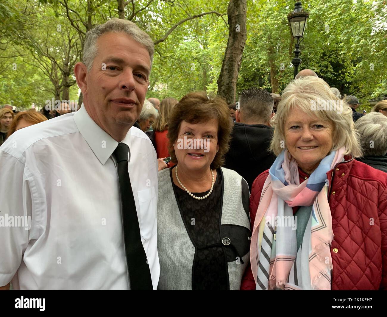 Stephen Birch, 58, and his wife Christine Birch (centre), 61, and their ...