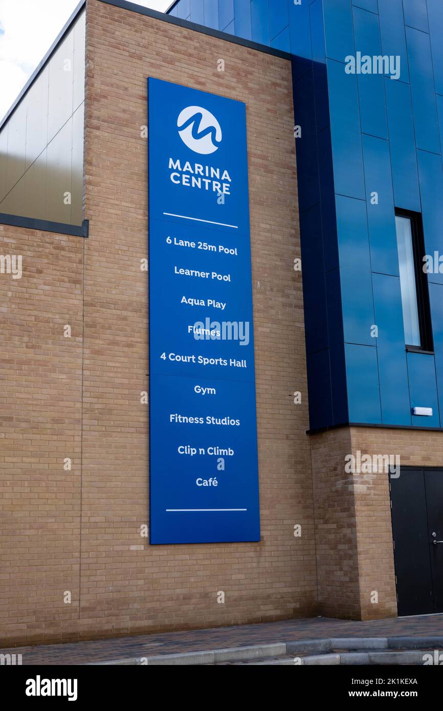 Great Yarmouth new Marina Complex on Marine Parade sea front Stock ...