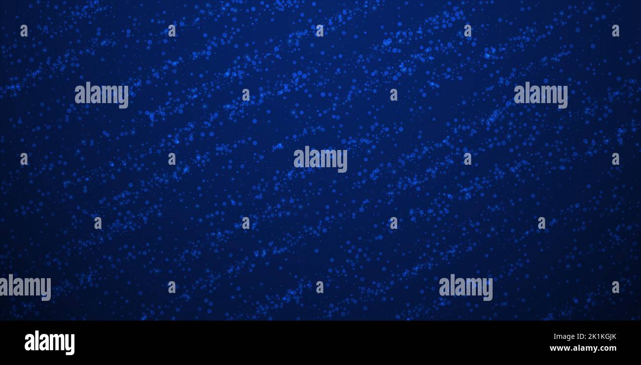 Christmas falling snow background. Subtle flying snow flakes and stars ...