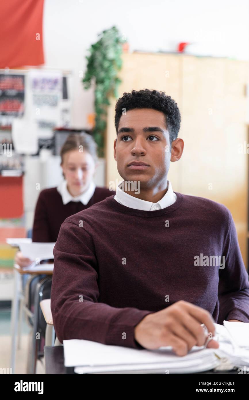 Adult student classroom uniform hi-res stock photography and images - Alamy