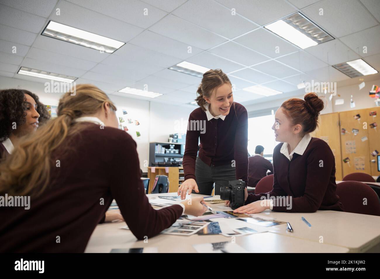 School child uniform girl class hi-res stock photography and images - Alamy