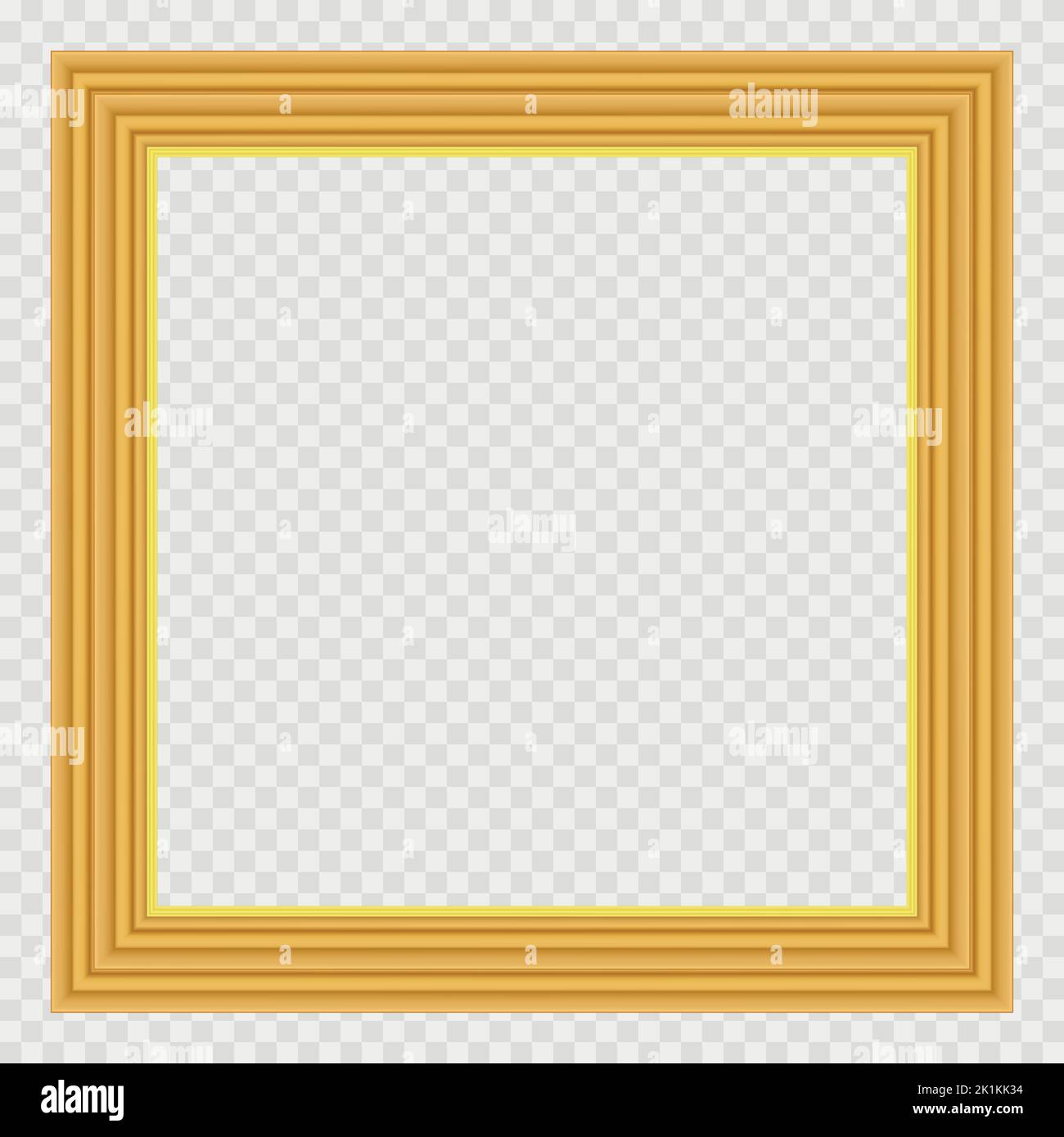 Squared golden vintage textured wooden frame for your design. Vintage ...