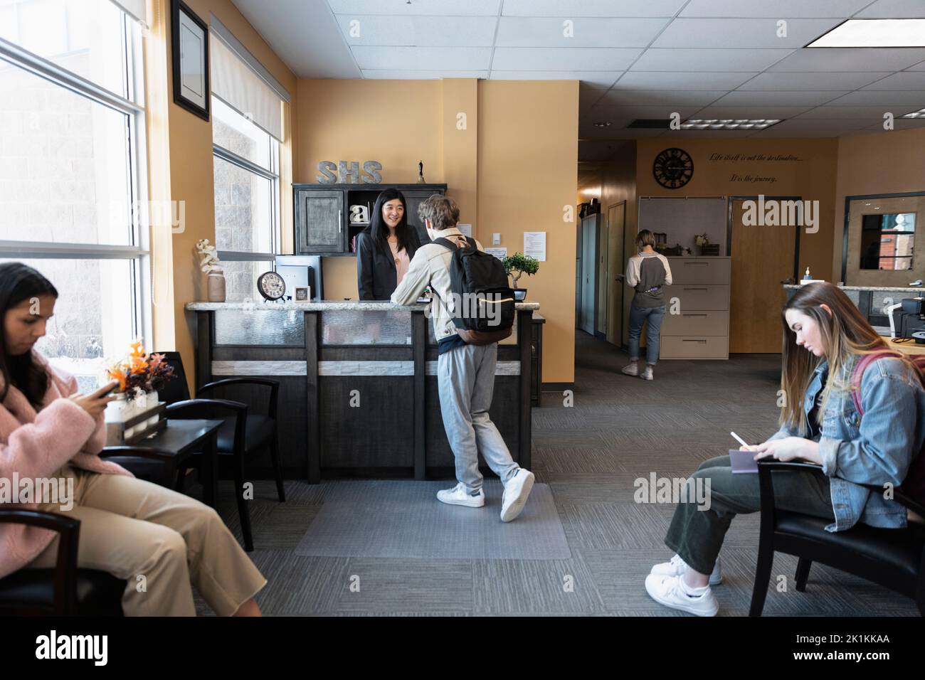 Principal school desk hi-res stock photography and images - Alamy