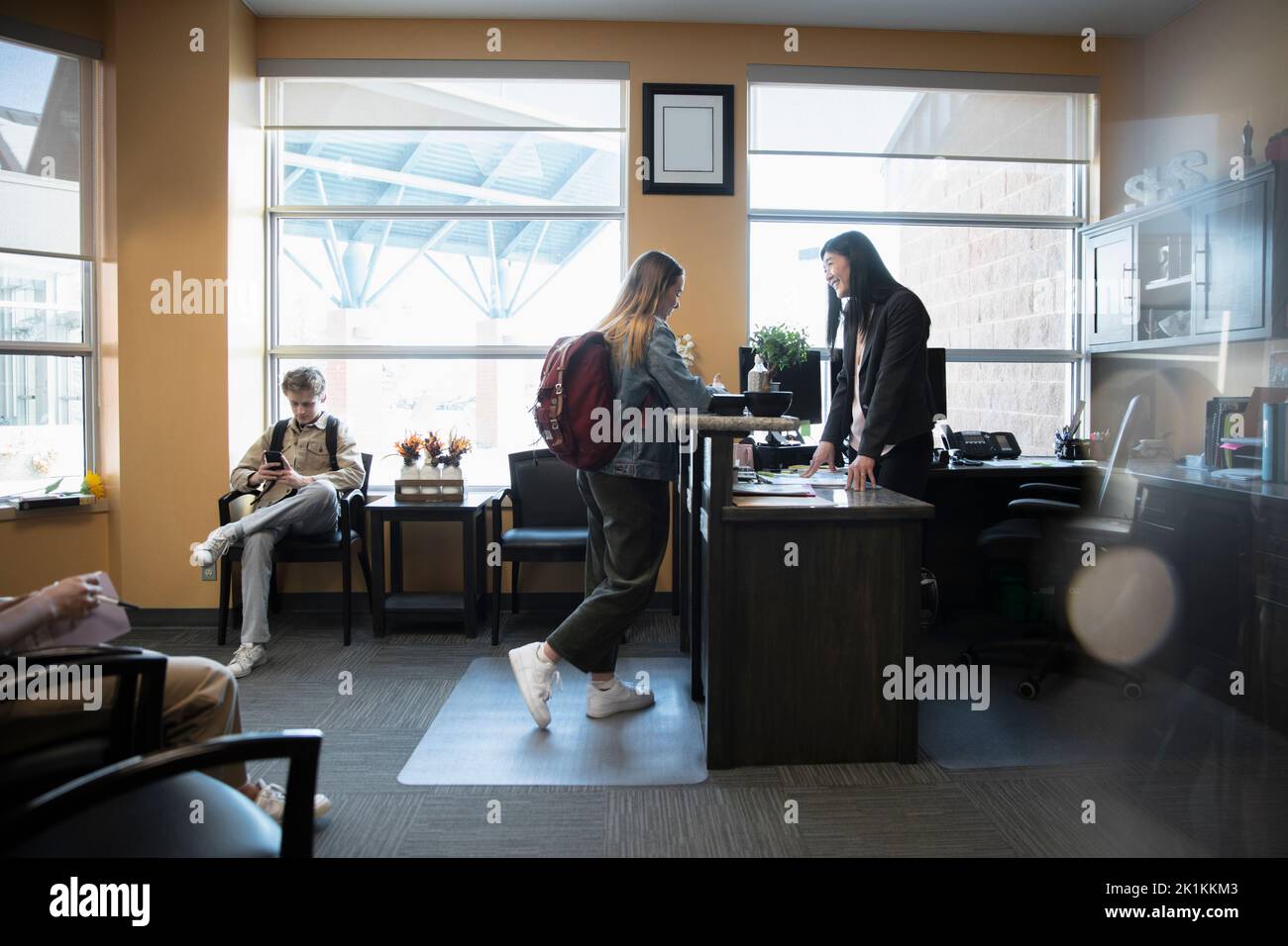 Principal and students hi-res stock photography and images - Alamy