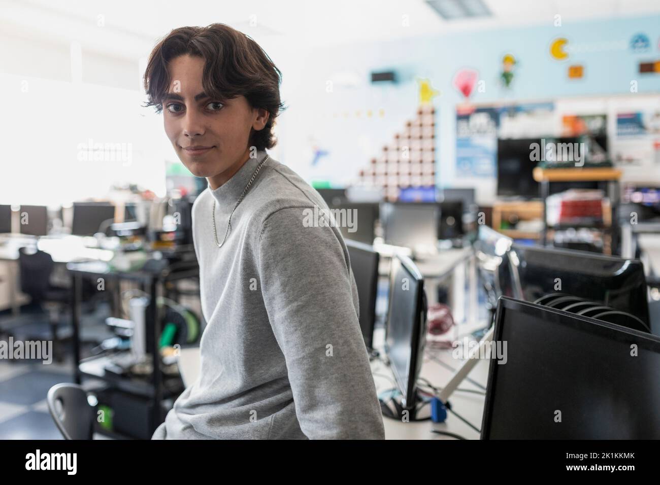 Computer lab school hi-res stock photography and images - Alamy