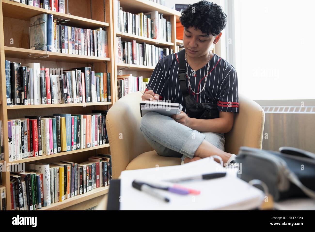 Boy one person teen studying hi-res stock photography and images - Alamy