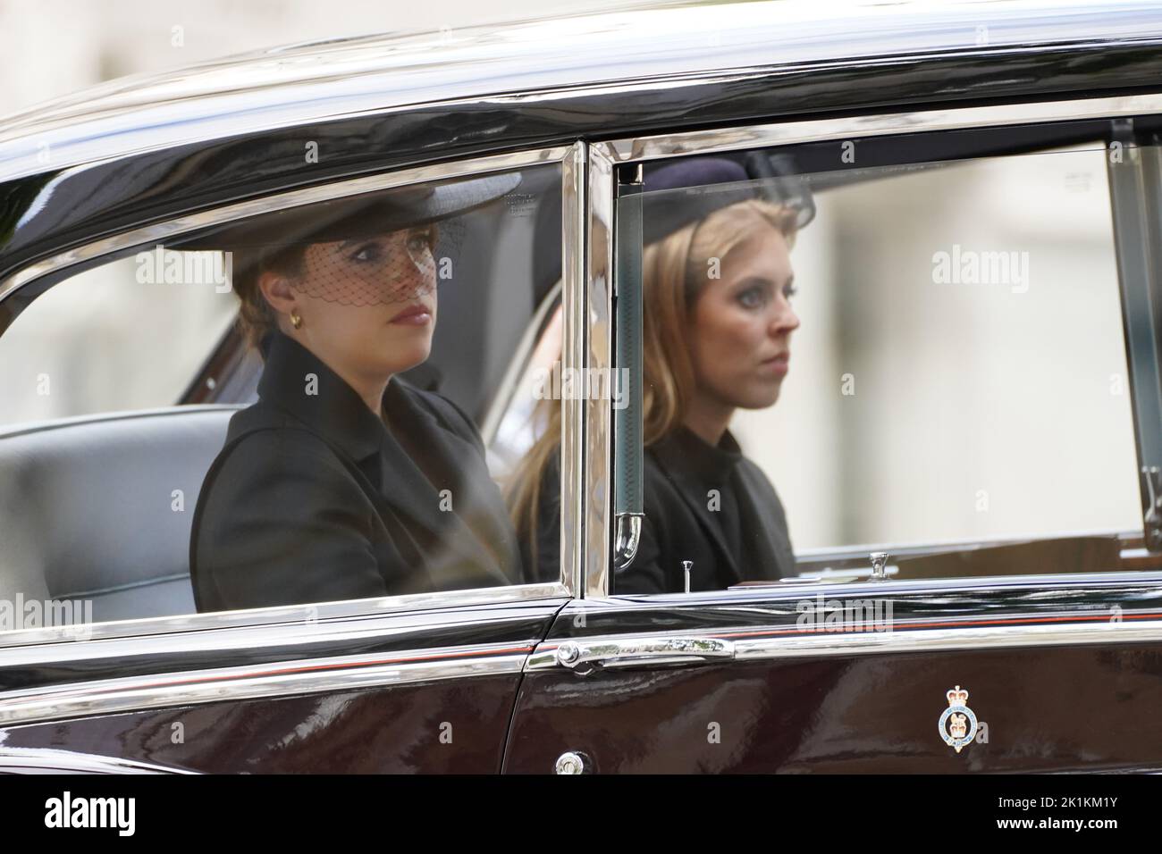 Princess Eugenie and Princess Beatrice depart Westminster Abbey after ...