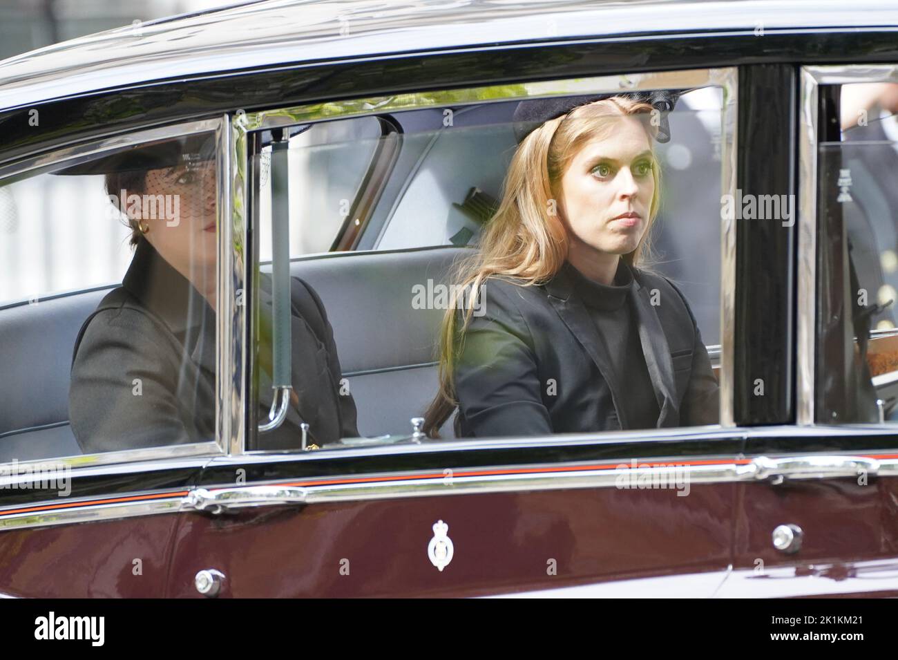 Princess Eugenie and Princess Beatrice depart Westminster Abbey after ...