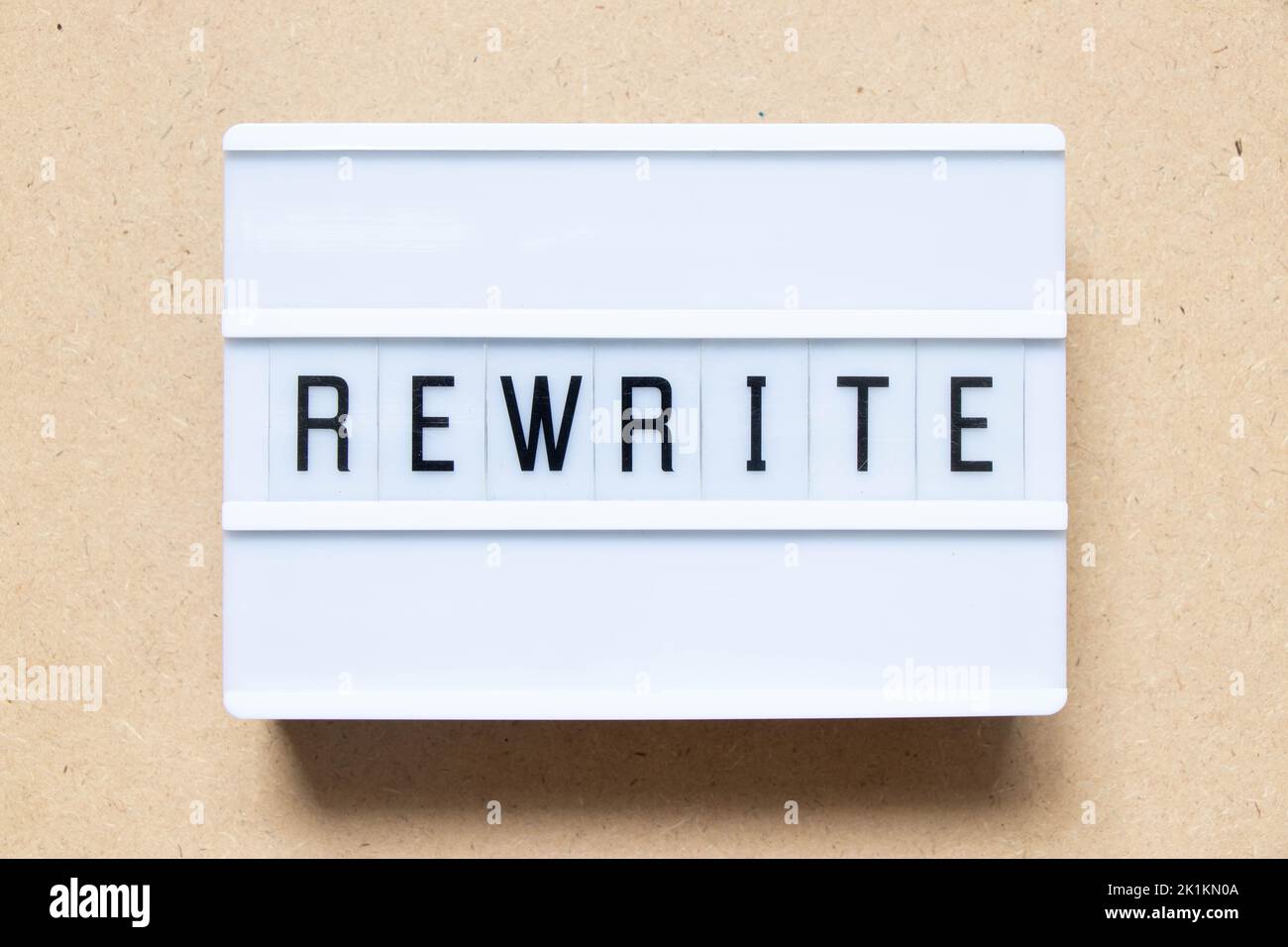 Rewrite this story hi-res stock photography and images - Alamy
