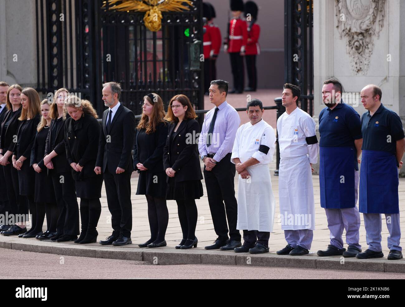 Buckingham palace staff funeral hi-res stock photography and images - Alamy
