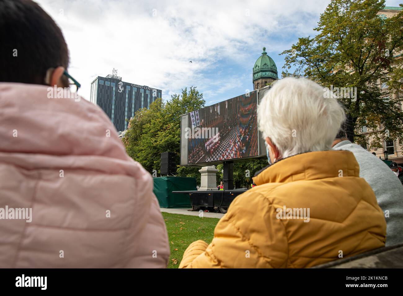 Belfast, UK. 19th Sep, 2022. Hundreds Gather in Grounds of Belfast City ...