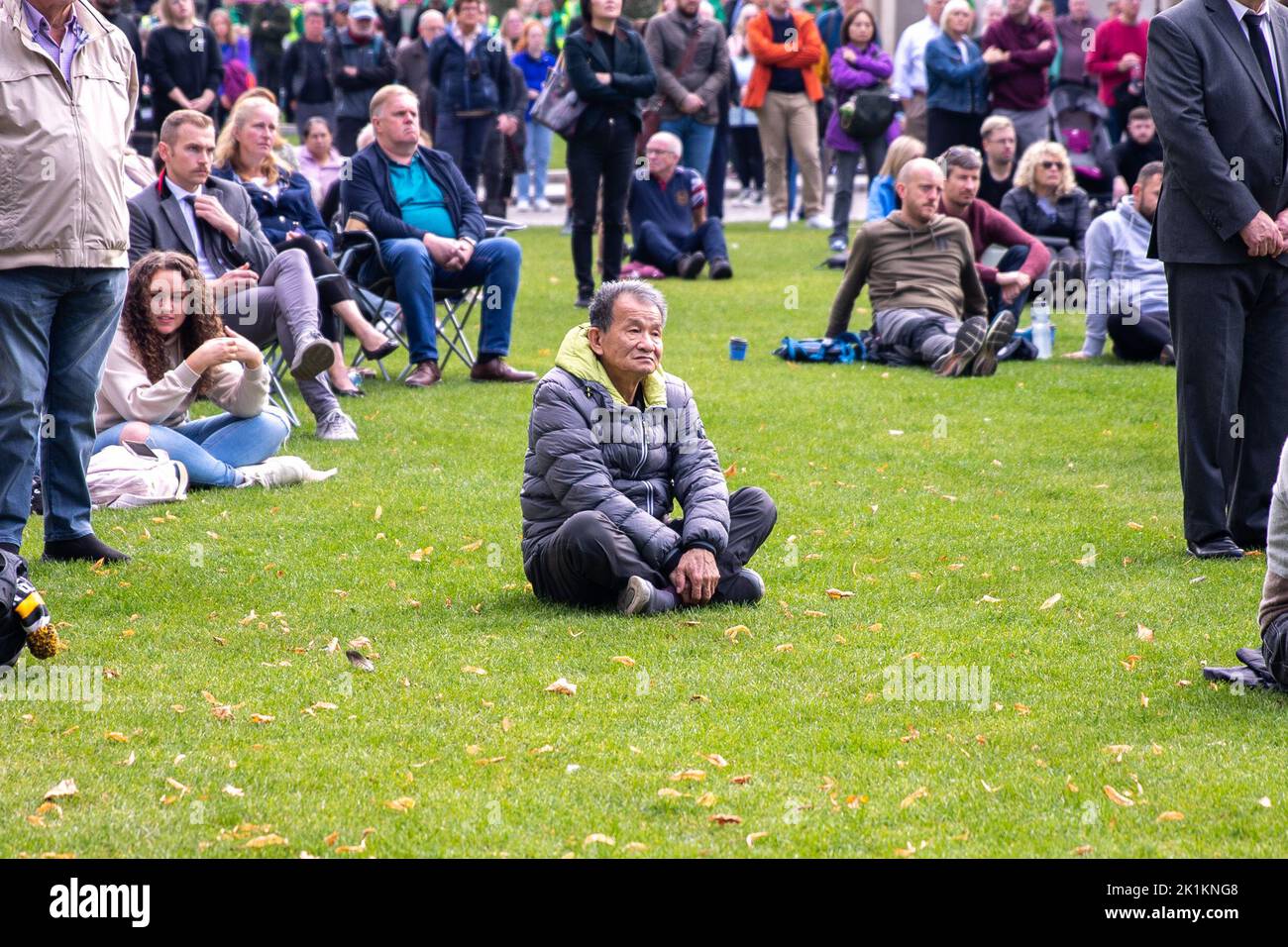 Belfast, UK. 19th Sep, 2022. Hundreds Gather in Grounds of Belfast City ...