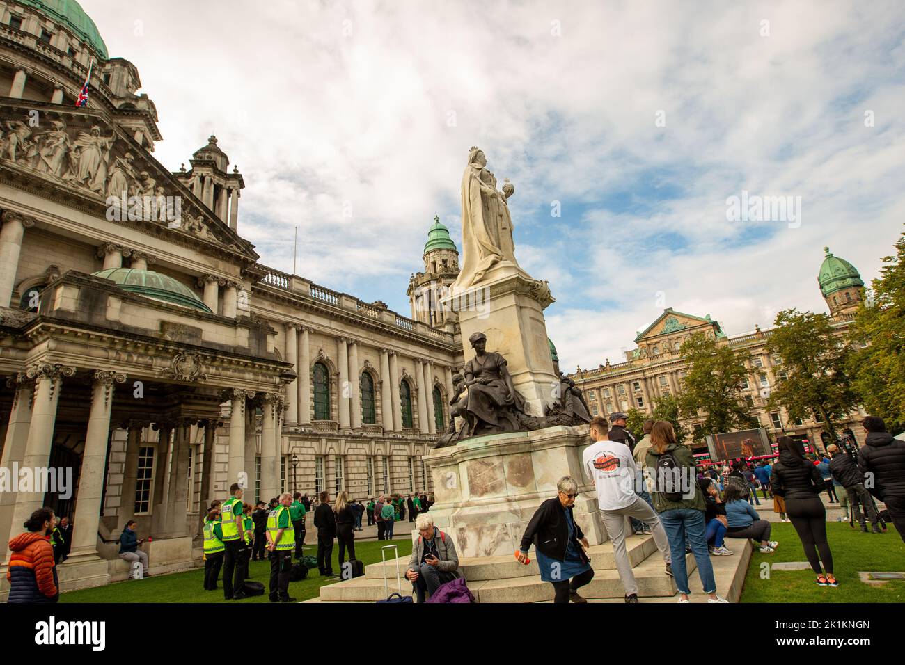 Belfast, UK. 19th Sep, 2022. Hundreds Gather in Grounds of Belfast City ...