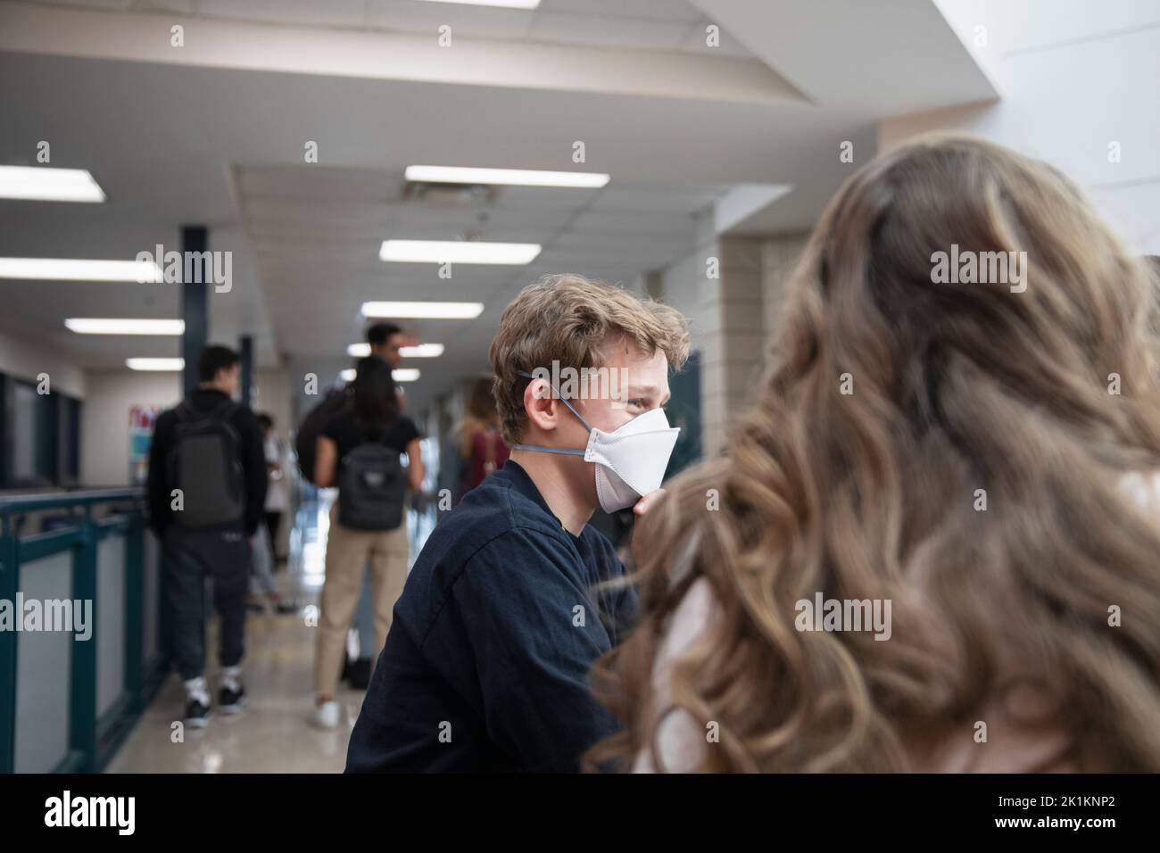 Teenager mask school hi-res stock photography and images - Alamy
