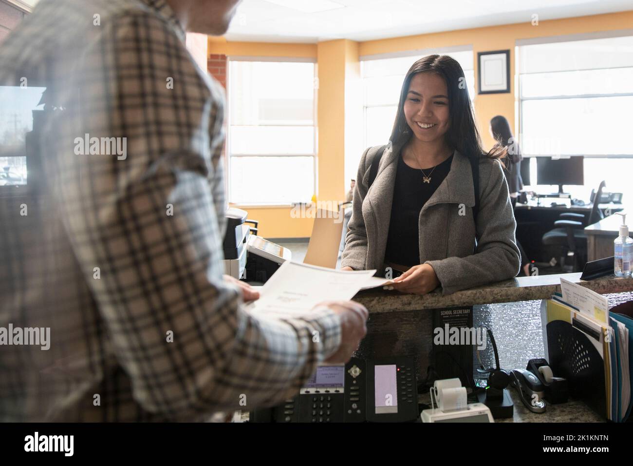 Principal school desk hi-res stock photography and images - Alamy