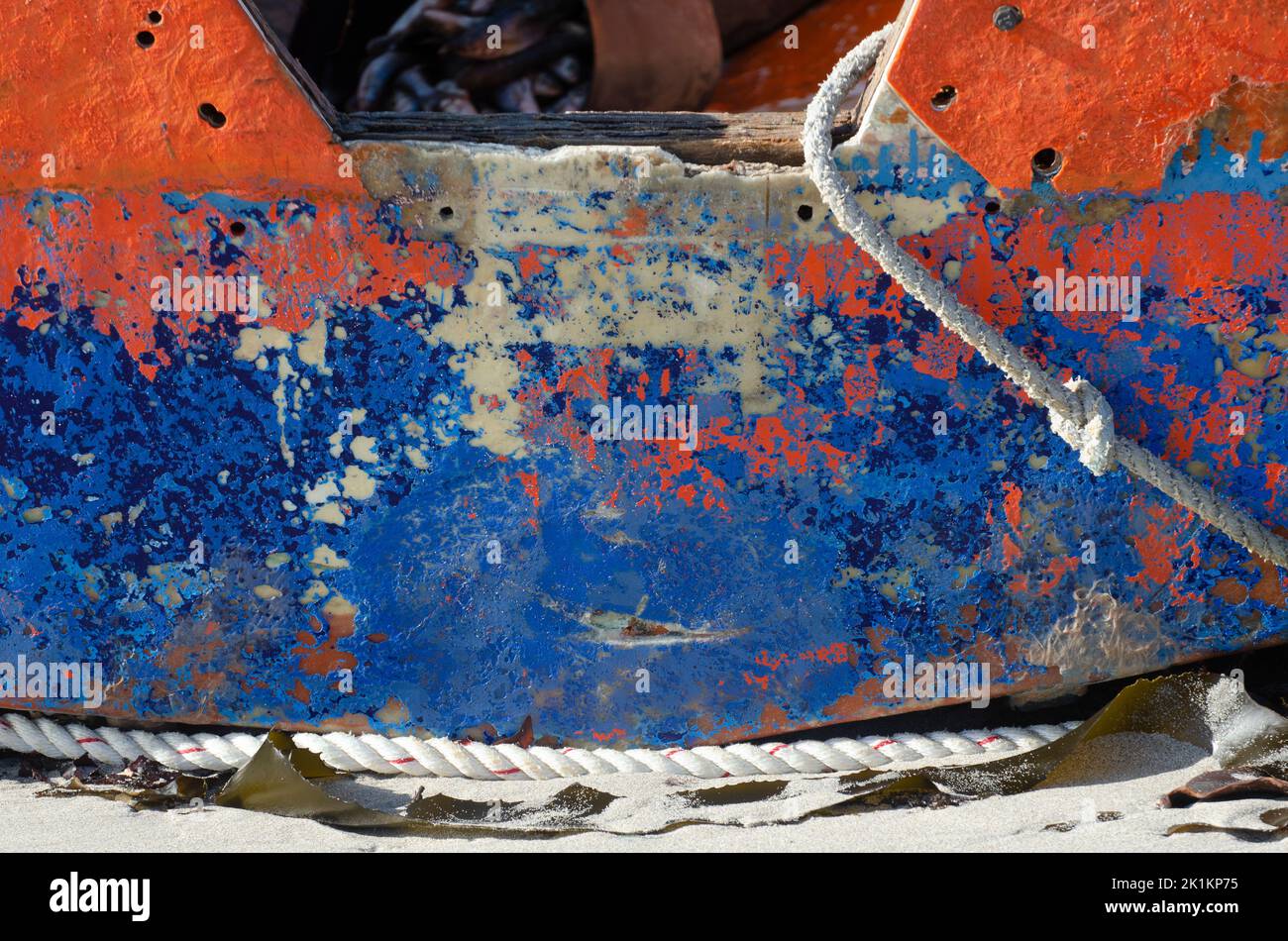Colorful paint texture on boat Stock Photo - Alamy