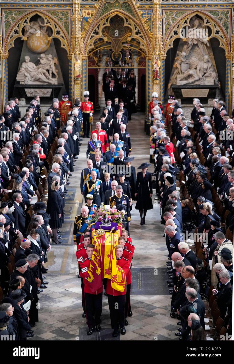 King Charles III, the Queen Consort, the Princess Royal, Vice Admiral ...
