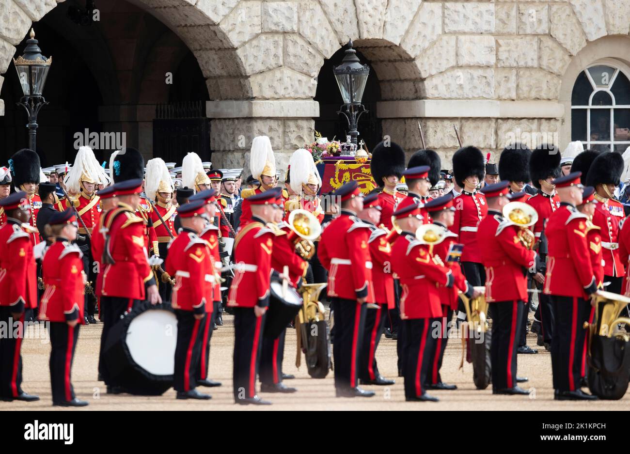 London, UK. 19th Sep, 2022. Queen Elizabeth’s Coffin is photographed at ...