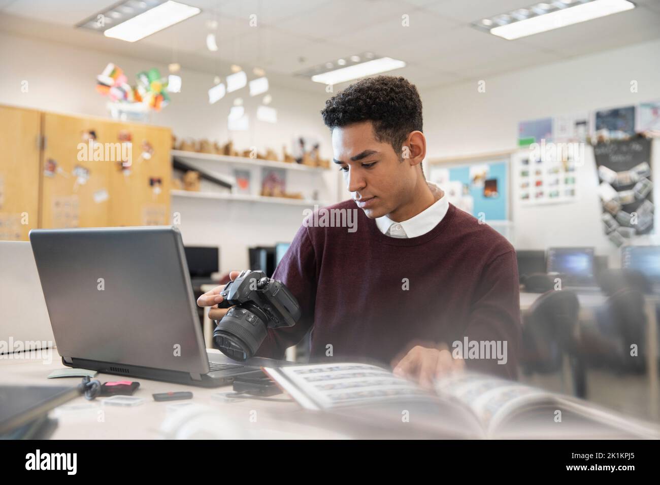 Student technology classroom uniform hi-res stock photography and ...