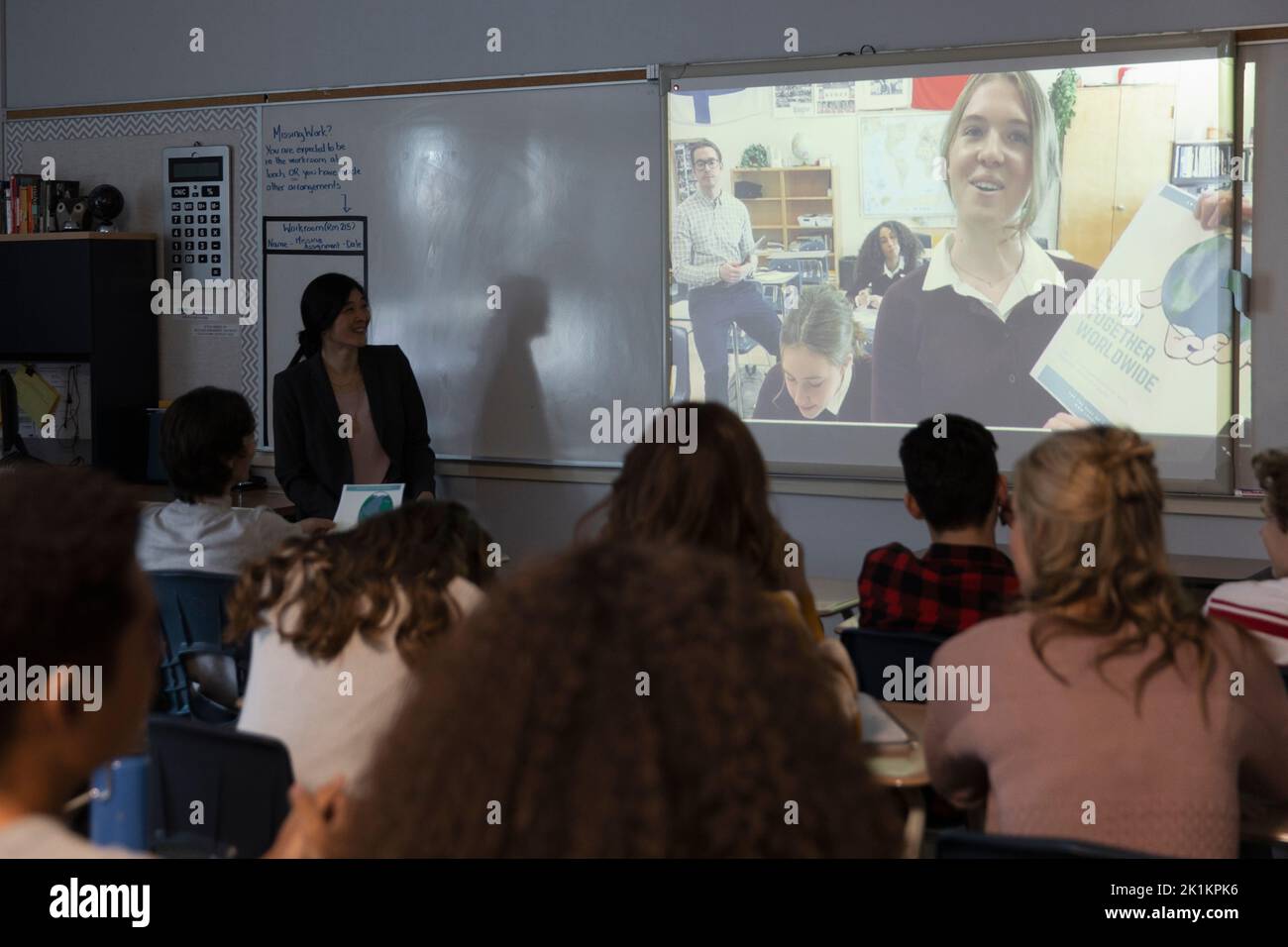 Teenage students video conference hi-res stock photography and images ...