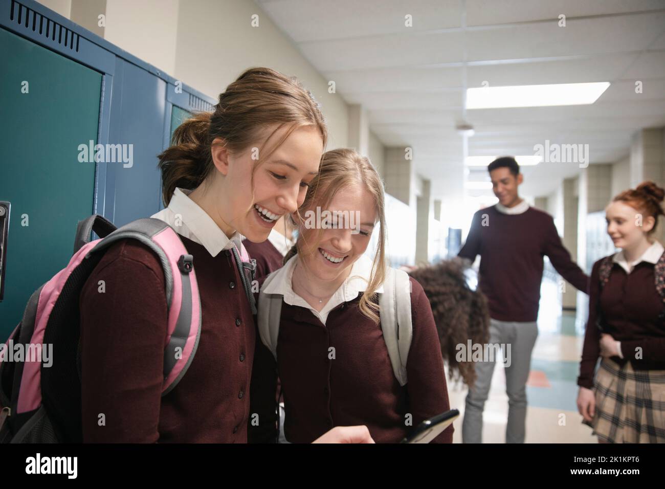 School girl in uniform using hi-res stock photography and images - Alamy