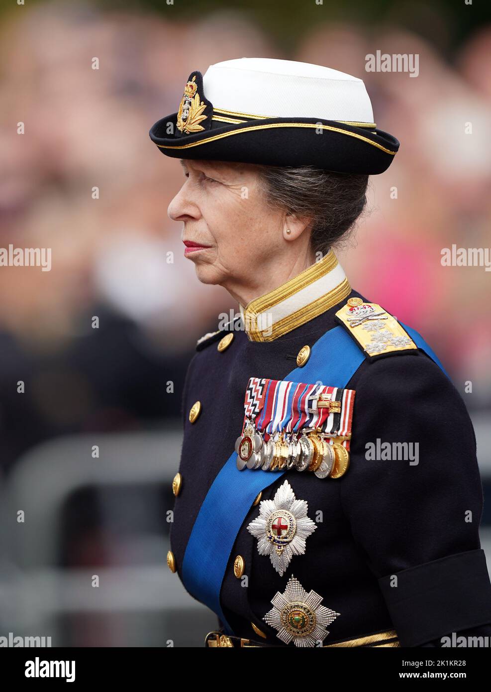 The Princess Royal, in the Ceremonial Procession following her State ...