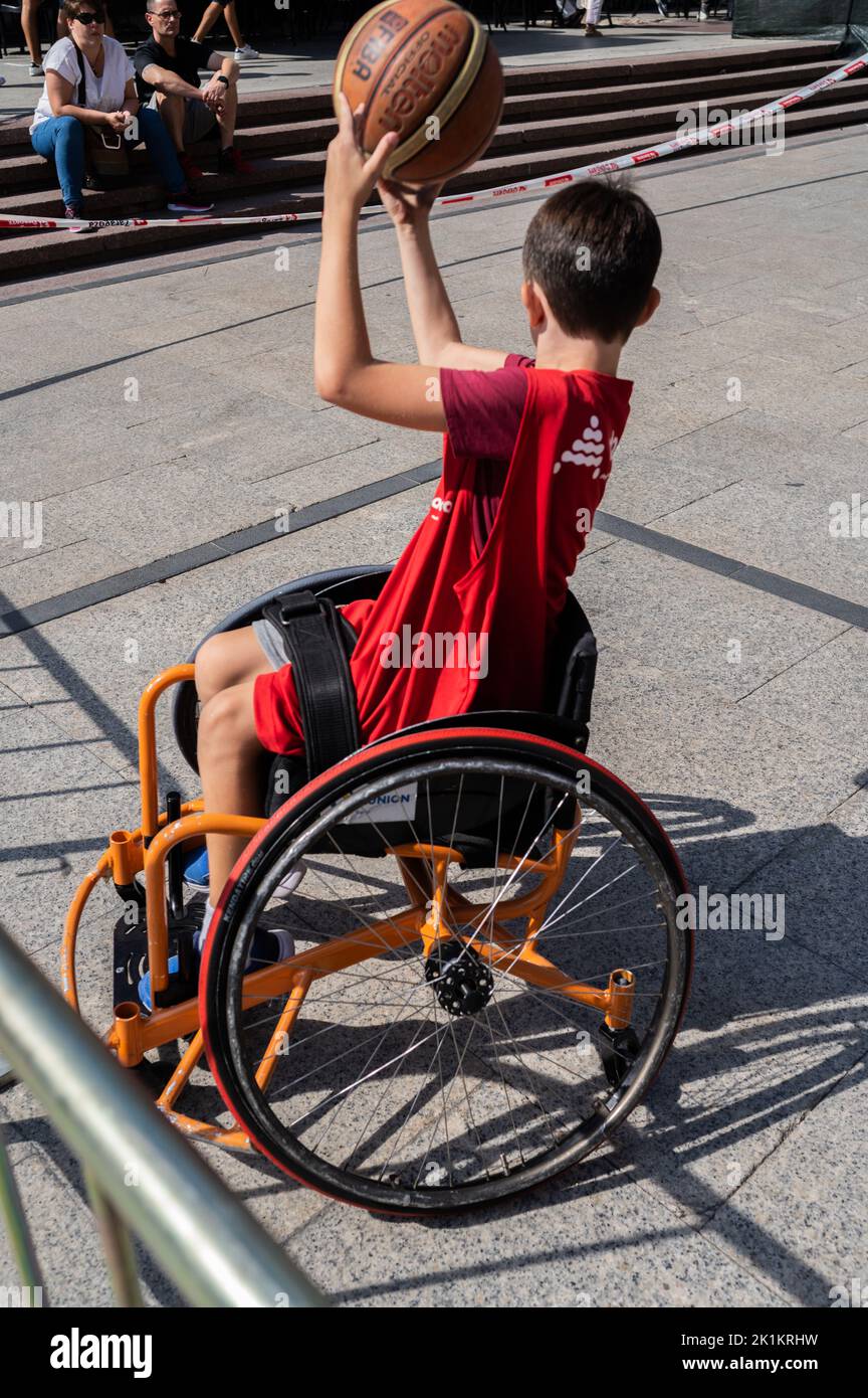 Handicapped Children Playing Sports