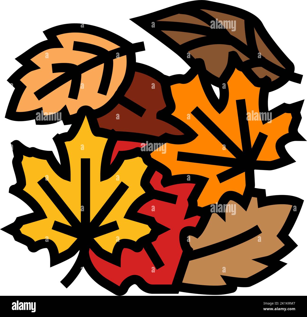 foliage autumn color icon vector illustration Stock Vector Image & Art ...
