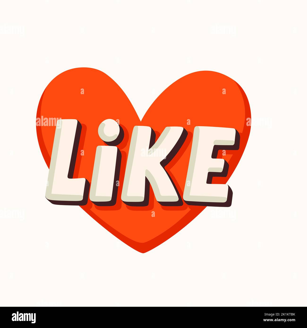Cartoon character super heart hi-res stock photography and images - Alamy