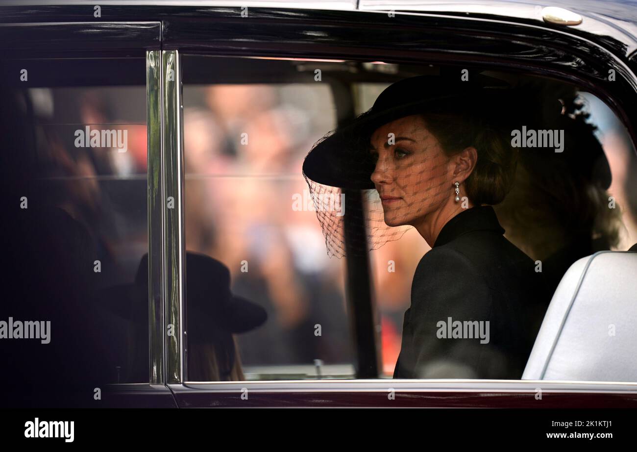The Princess of Wales, in the Ceremonial Procession following her State ...