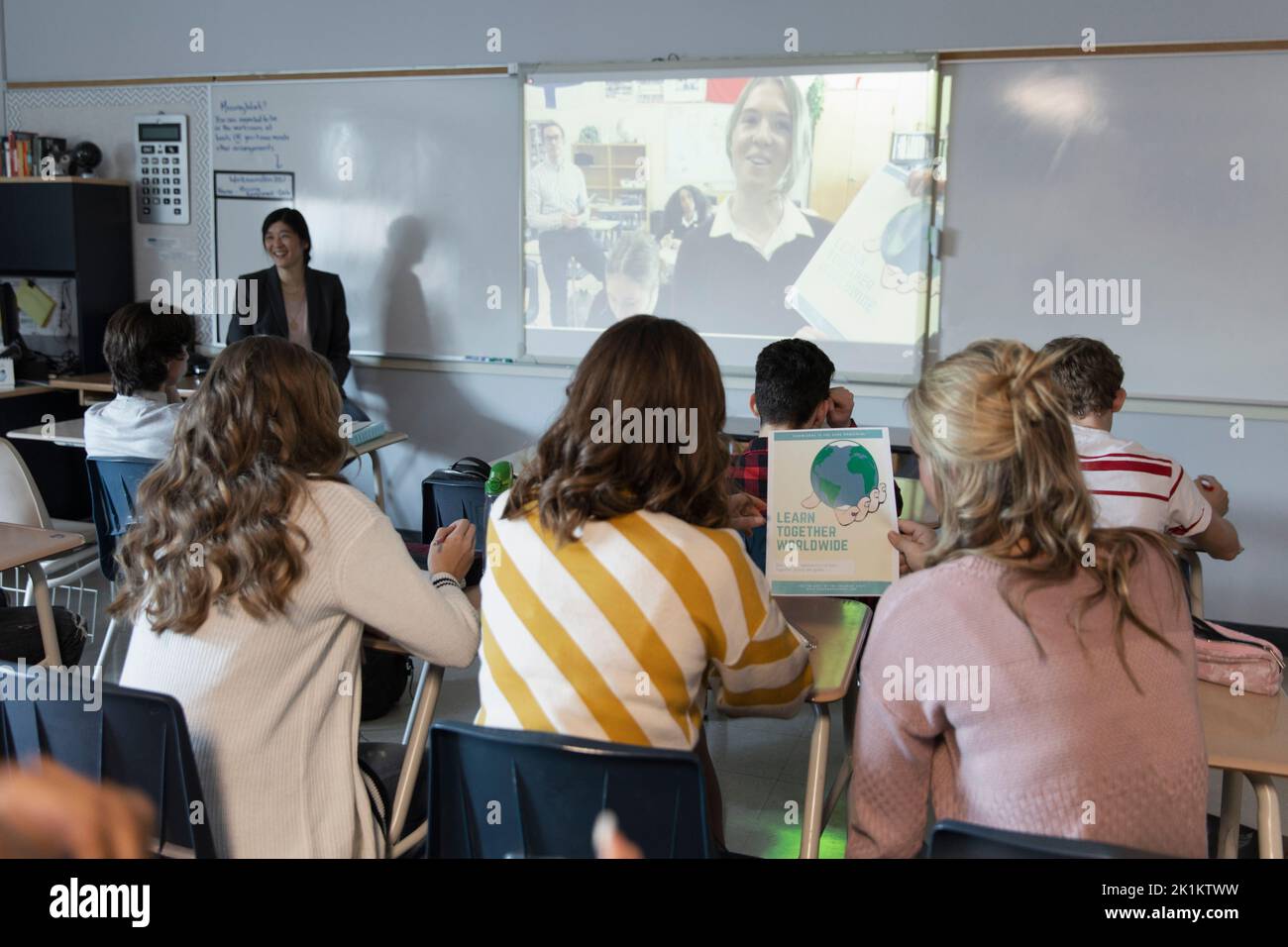 School screen hi-res stock photography and images - Alamy
