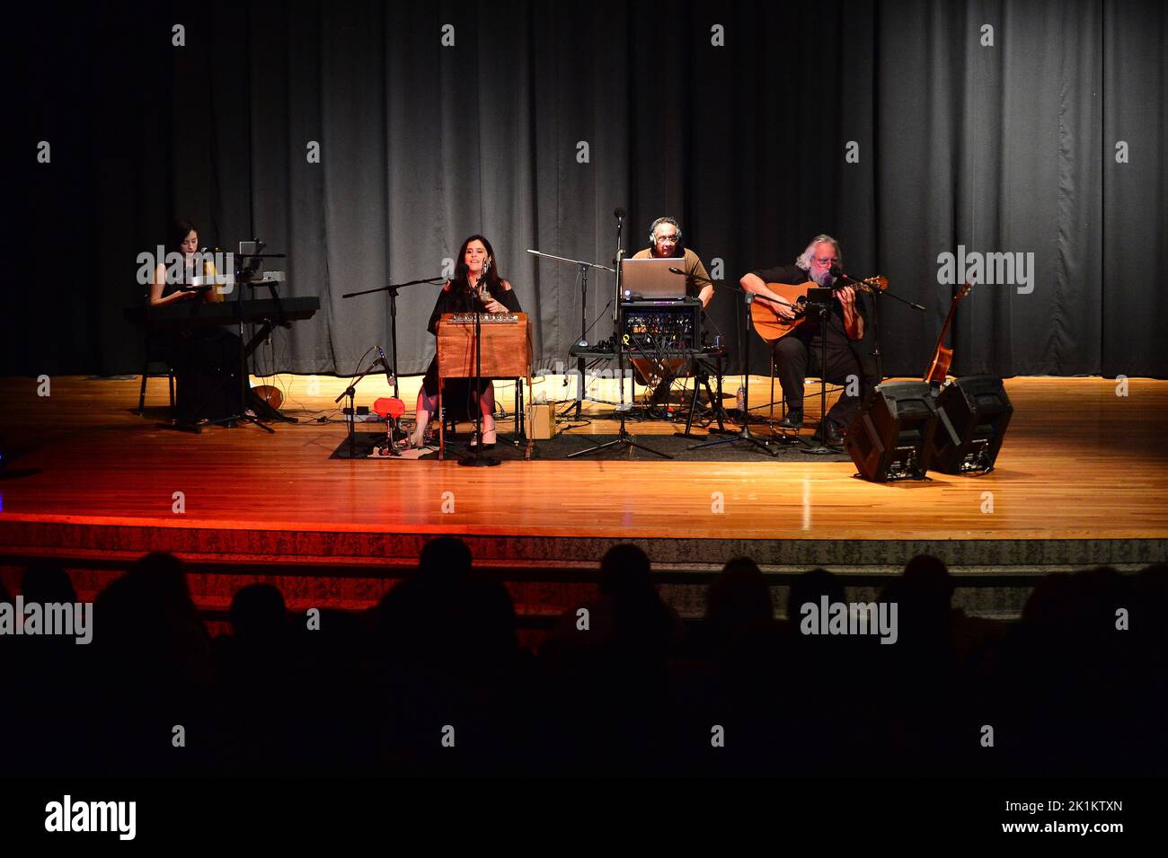 (R-L) Pedro Luis Ferrer, Reynaldo Ferrer, Lenna Ferrer and Claudia ...