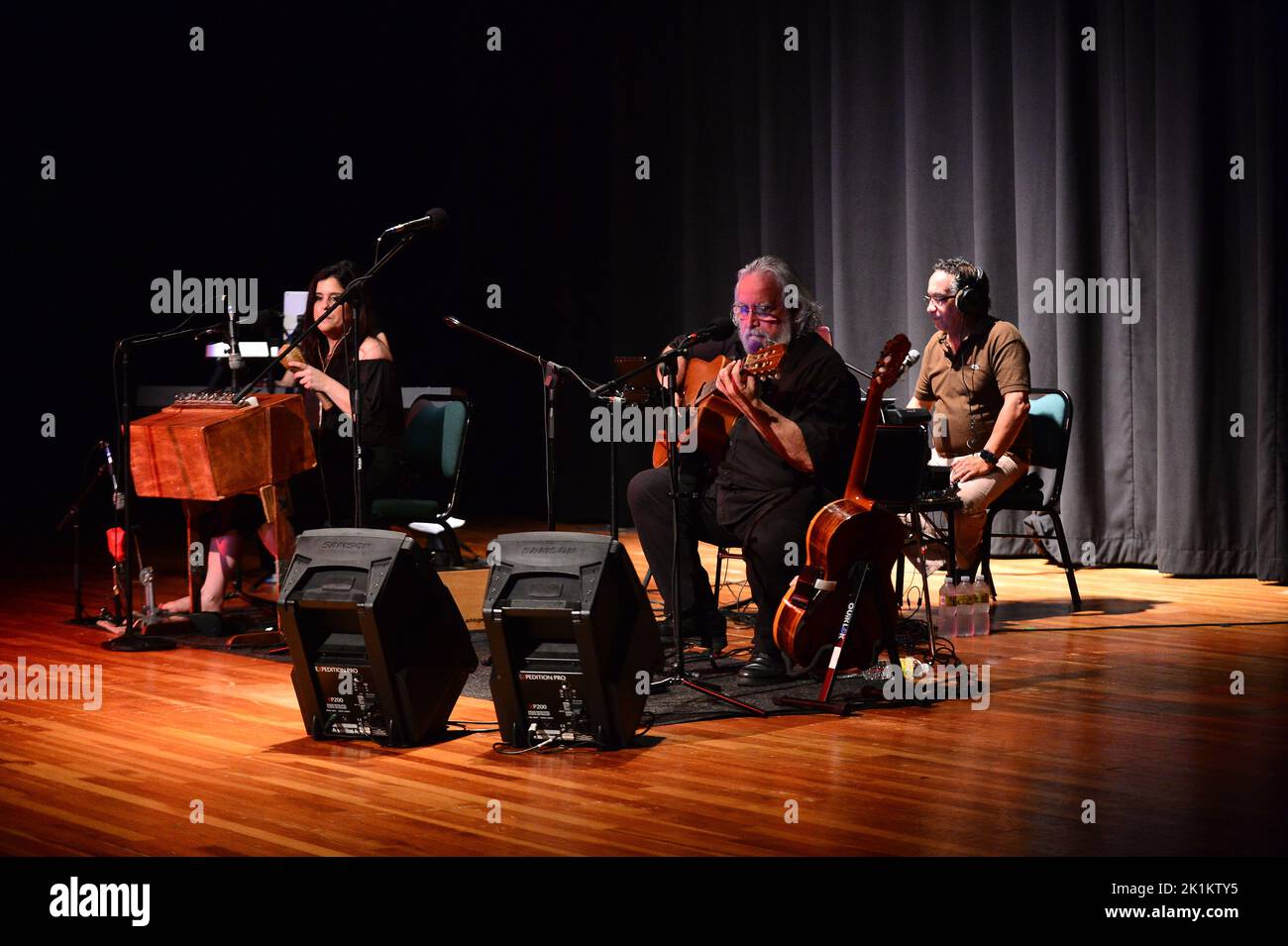 (L-R) Lenna Ferrer, Claudia Gabriella, Pedro Luis Ferrer and Reynaldo ...