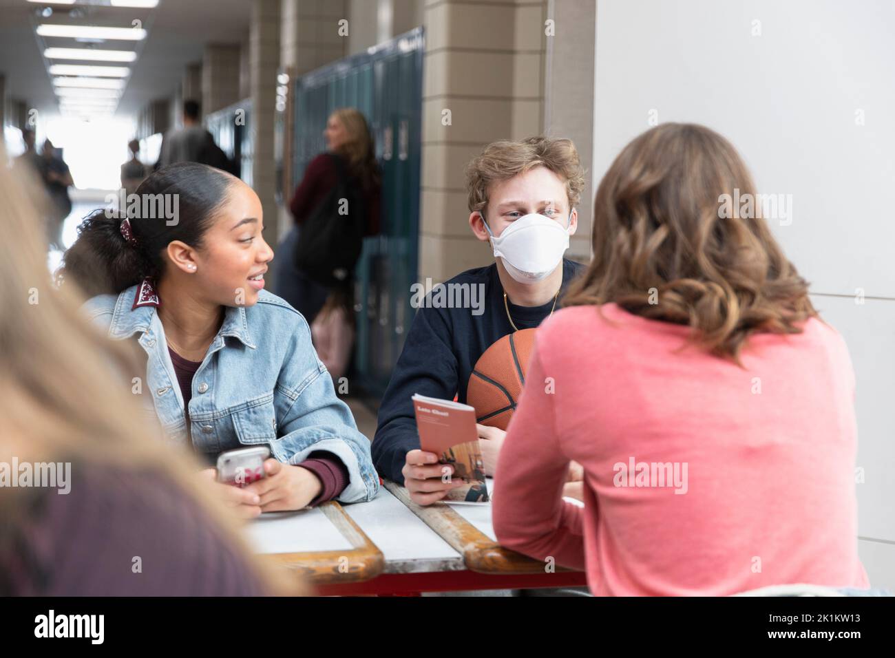 Teenager mask school hi-res stock photography and images - Alamy
