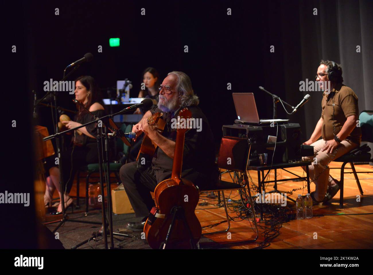 (L-R) Lenna Ferrer, Claudia Gabriella, Pedro Luis Ferrer and Reynaldo ...