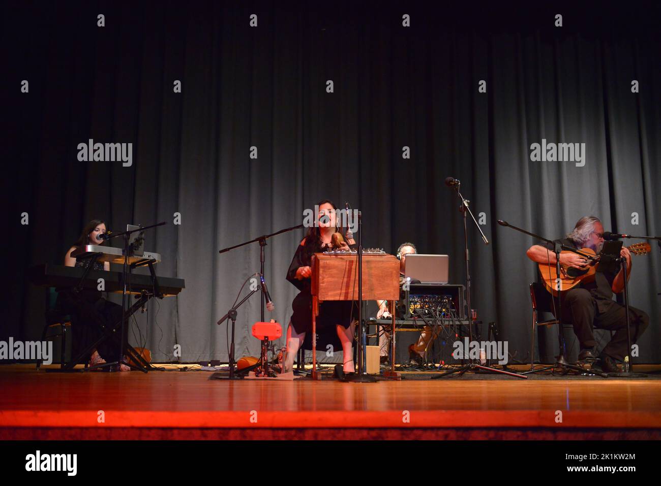 (R-L) Pedro Luis Ferrer, Reynaldo Ferrer, Lenna Ferrer and Claudia ...