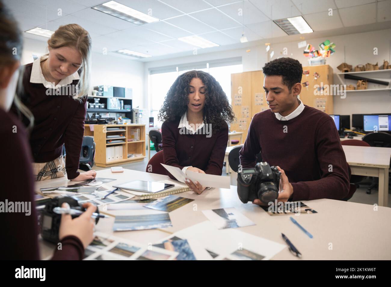 School class photography camera hi-res stock photography and images - Alamy