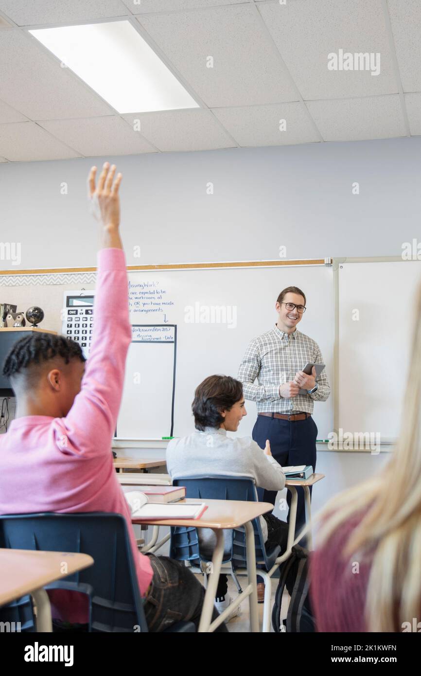 Black high school teacher classroom hi-res stock photography and images ...