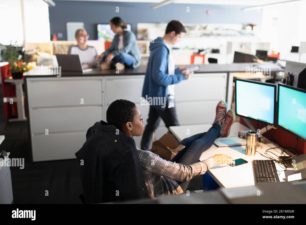 Food desk office hi-res stock photography and images - Alamy