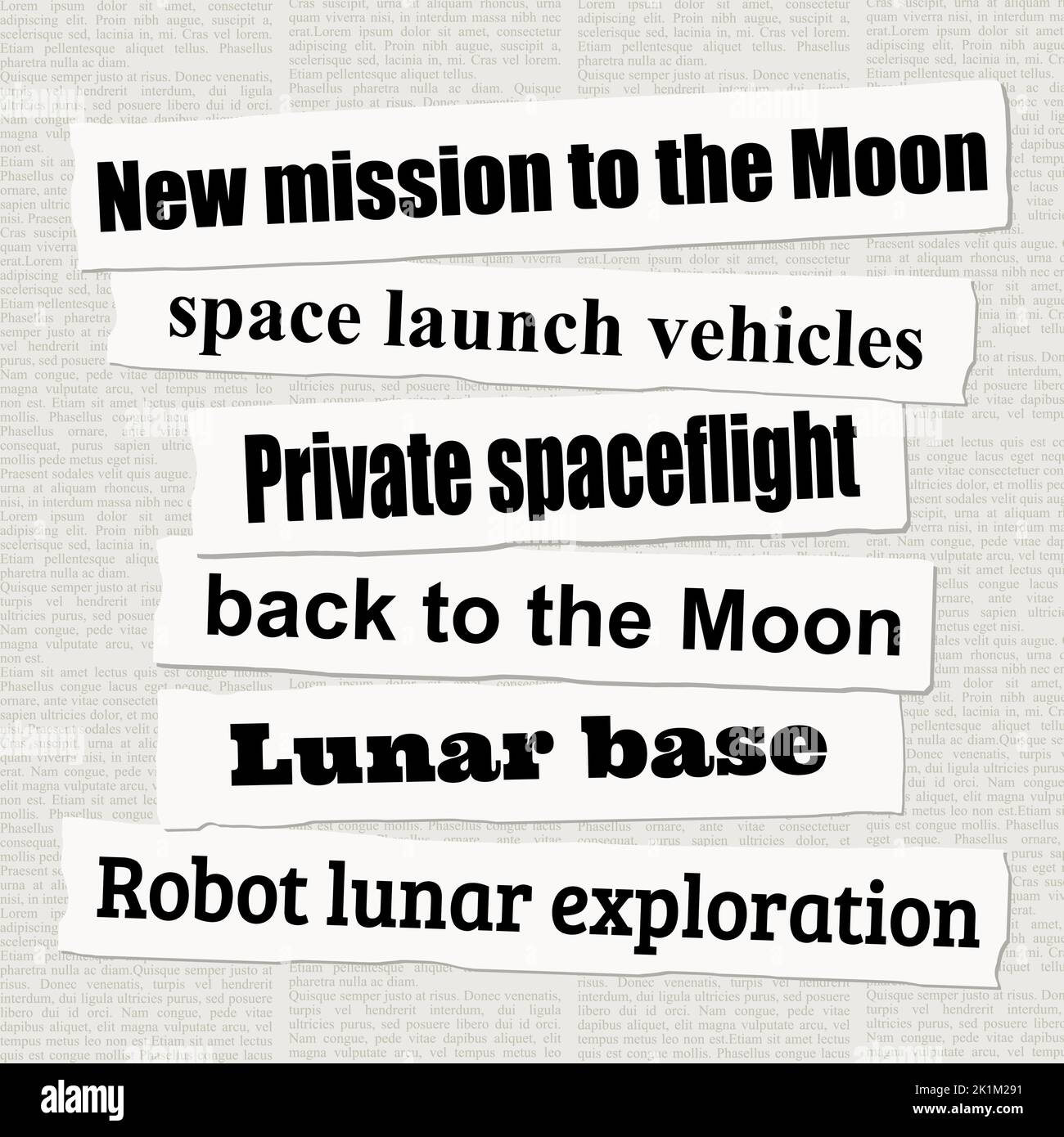 Moon landing newspaper Stock Vector Images - Alamy