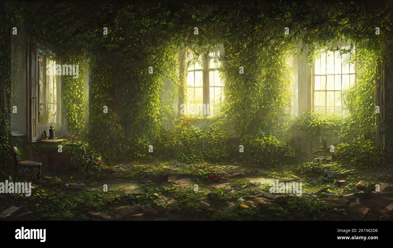 Magical overgrown garden hi-res stock photography and images - Alamy