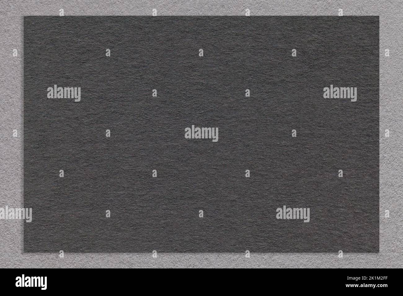 Texture of craft black color paper background with gray border, macro ...