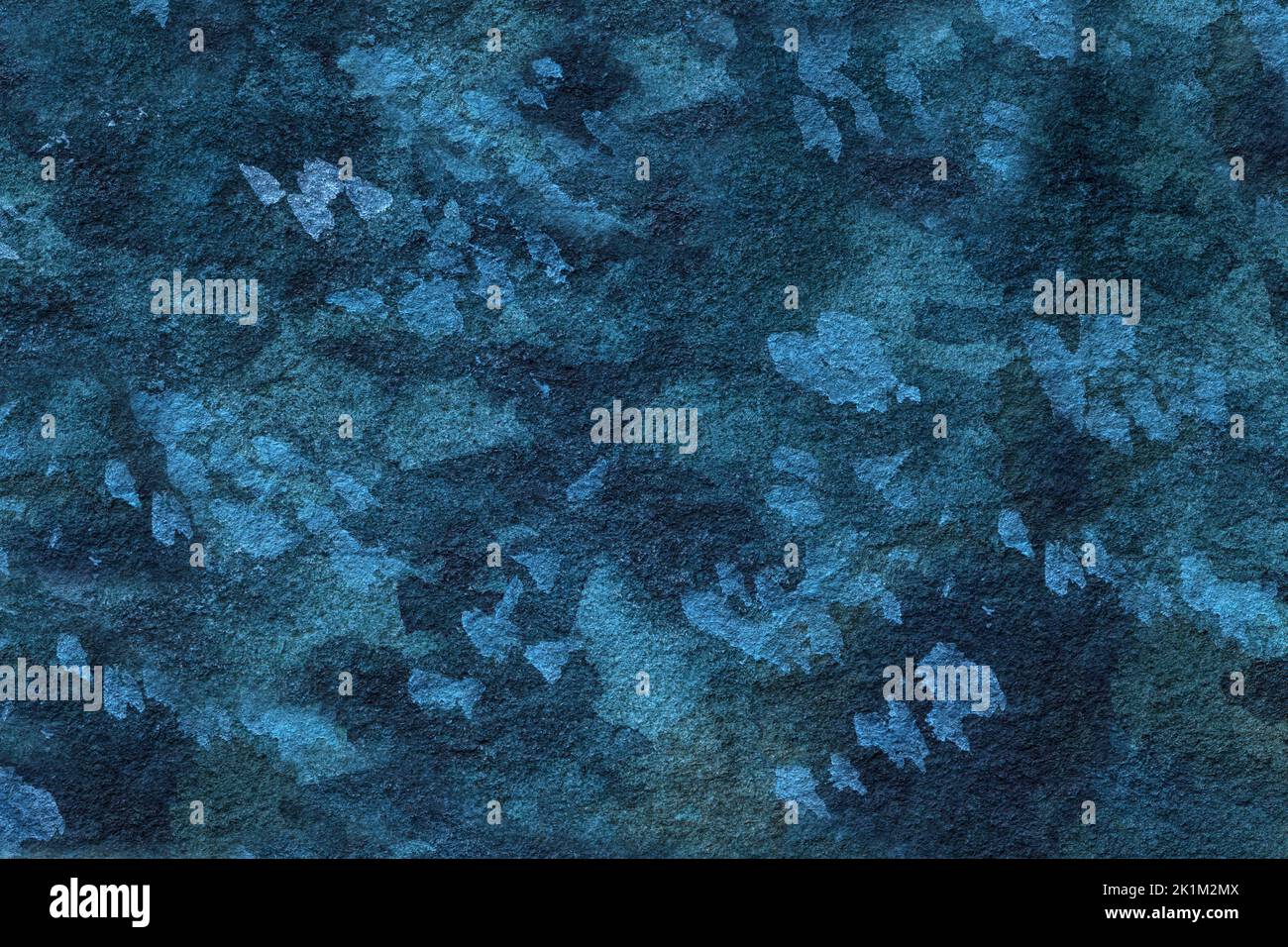 Abstract art background navy blue colors. Watercolor painting on canvas ...