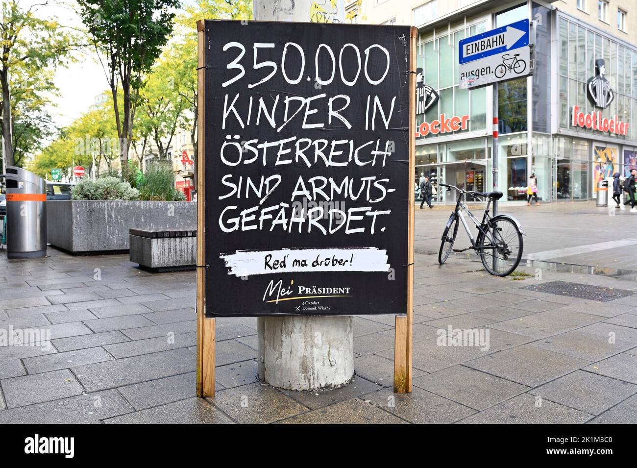 Vienna, Austria. 19th Sep, 2022. Election posters by Dominik Wlazny ...