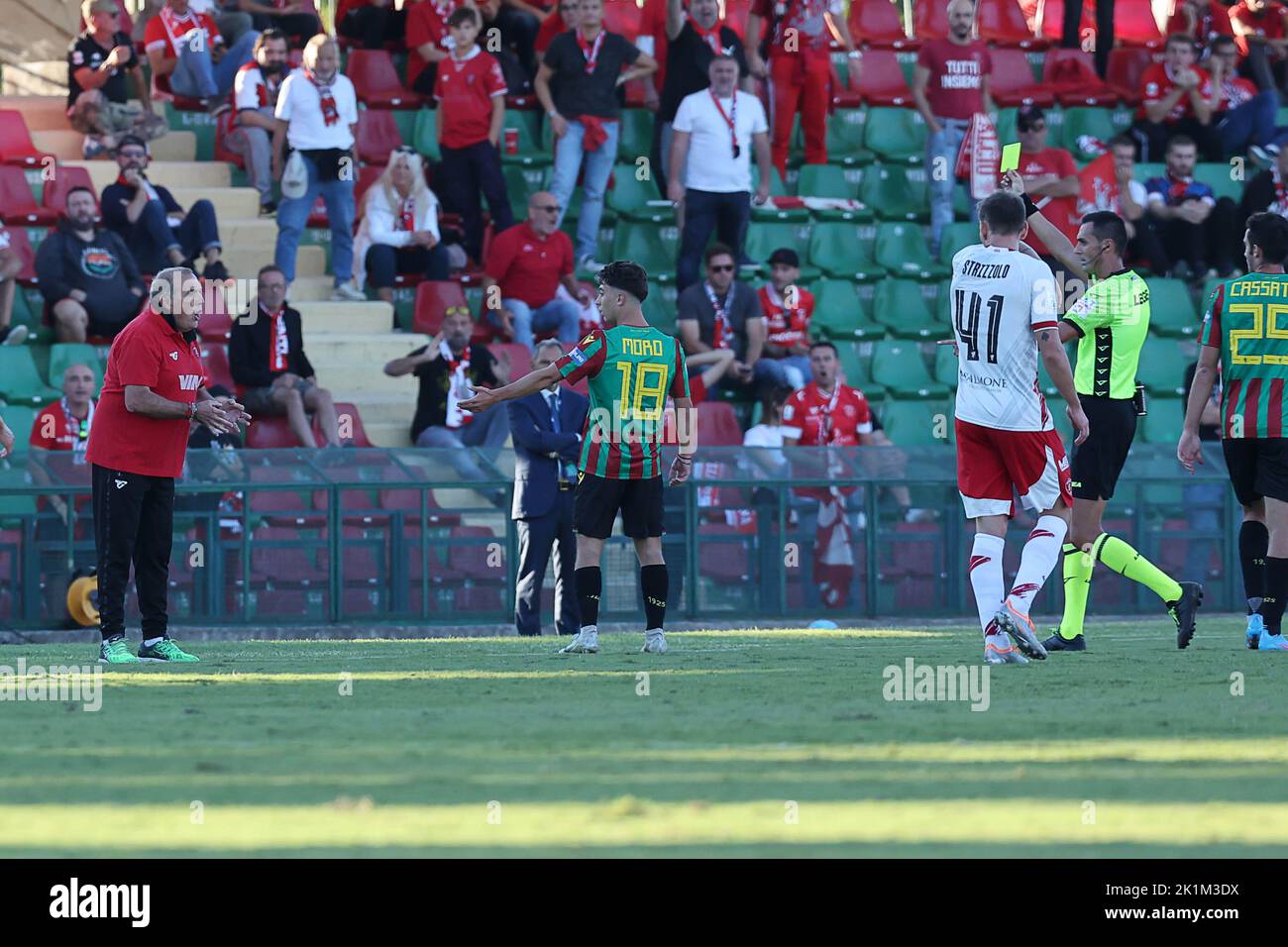 Libero Liberati stadium, Terni, Italy, September 18, 2022, admonition ...